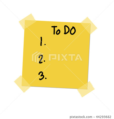 to do post it - Stock Illustration [44293682] - PIXTA
