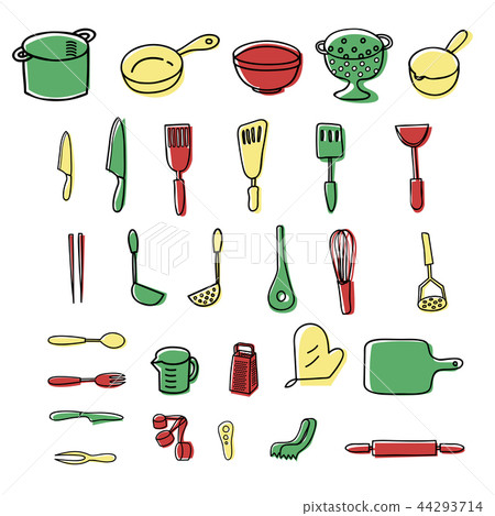 Cookware icon set - Stock Illustration [44293714] - PIXTA