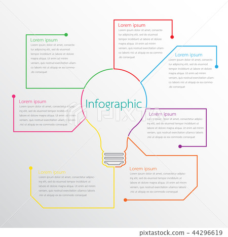 The infographic details for the report. 7 topic. - Stock Illustration ...