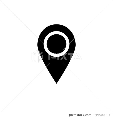Black destination place mark icon - Stock Illustration [44300997] - PIXTA
