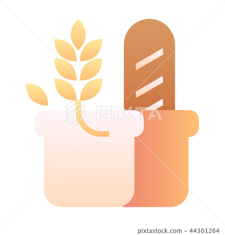 Whole grain bread gradient illustration - Stock Illustration [44301264] - PIXTA