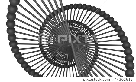 DNA, molecule symbol, helix shape model in... - Stock Illustration ...