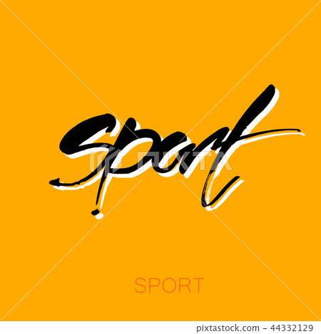 sport lettering template - Stock Illustration [44332129] - PIXTA