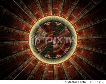 background made of radial geometric forms - Stock Illustration ...