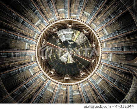 background made of radial geometric forms - Stock Illustration ...