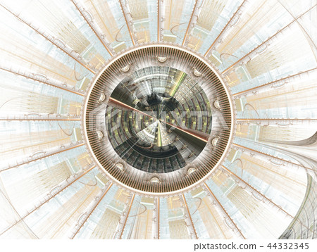 background made of radial geometric forms - Stock Illustration ...