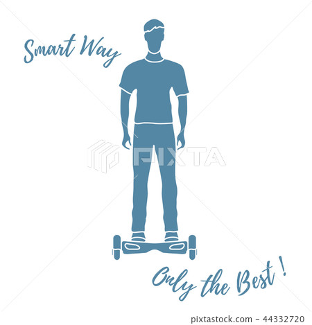Stylized icon of modern young man standing on - Stock Illustration ...