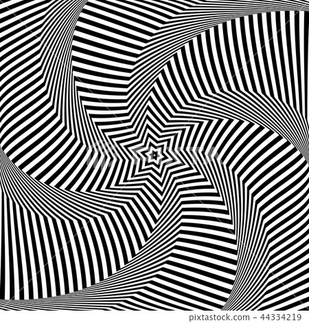 Abstract op art design. Lines texture. - Stock Illustration [44334219 ...