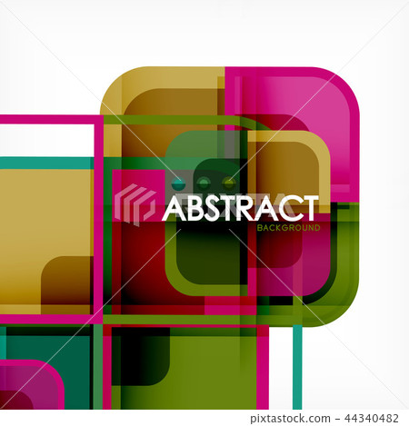 Abstract background, square shapes geometric... - Stock Illustration ...