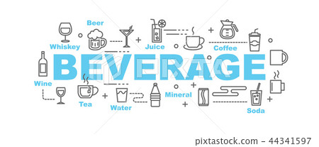 beverage vector banner - Stock Illustration [44341597] - PIXTA