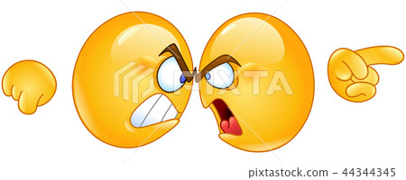 Arguing emoticons-插圖素材 [44344345] - PIXTA圖庫
