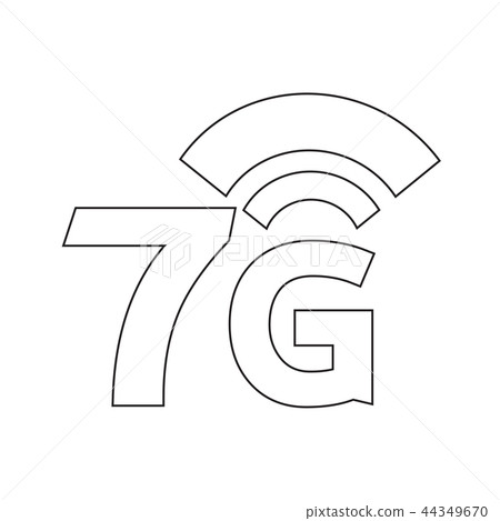 7G Wireless Wifi icon - Stock Illustration [44349670] - PIXTA