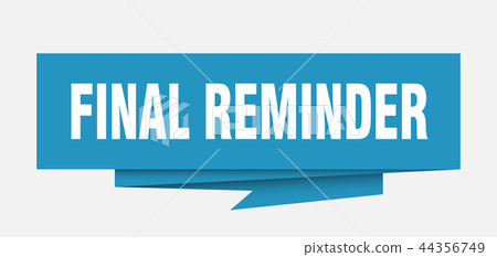 final reminder - Stock Illustration [44356749] - PIXTA