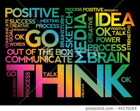 THINK Word collage background - Stock Illustration [44370264] - PIXTA