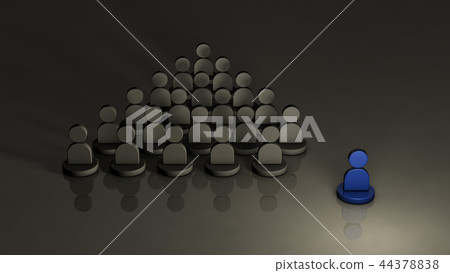 An abstract representing a misplacement - Stock Illustration [44378838 ...