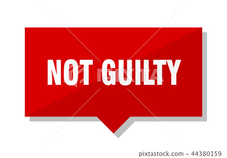 not guilty red tag-插圖素材 [44380159] - PIXTA圖庫