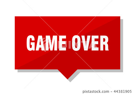 game over red tag - Stock Illustration [44381905] - PIXTA
