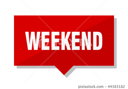 weekend red tag - Stock Illustration [44383182] - PIXTA