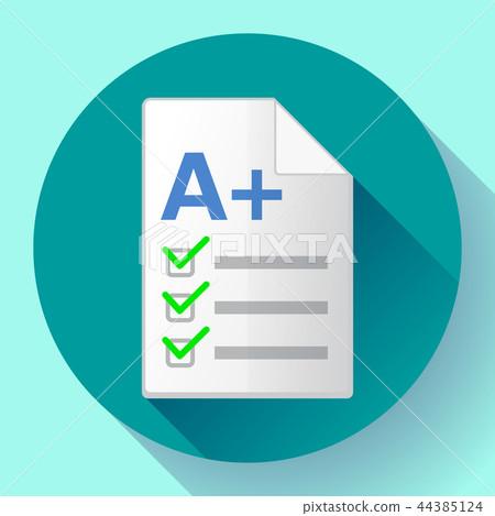 Icon of successful test result a plus-插圖素材 [44385124] - PIXTA圖庫