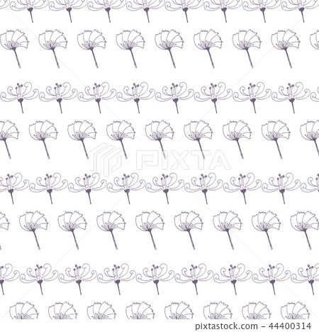 cute designs of free hand flower doodle pattern - Stock Illustration ...