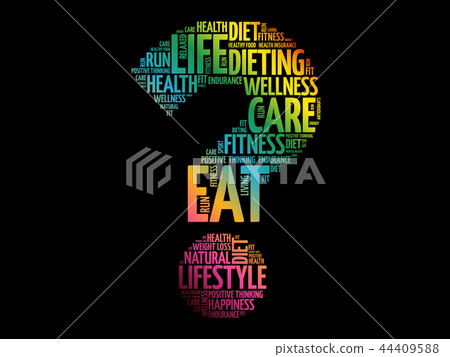 Question mark word cloud, fitness, sport - Stock Illustration [44409588 ...