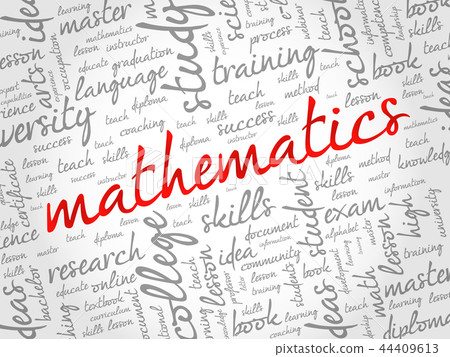 Mathematics word cloud collage - Stock Illustration [44409613] - PIXTA