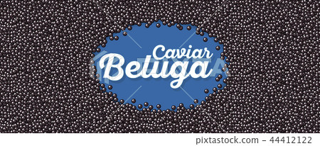 Beluga caviar banner in cartoon style - Stock Illustration [44412122 ...