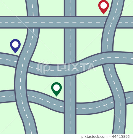 Seamless road pattern - Stock Illustration [44415895] - PIXTA