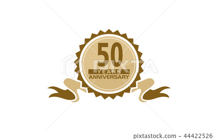 50 Years Ribbon Anniversary-插圖素材 [44422526] - PIXTA圖庫
