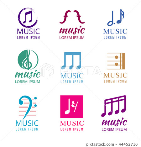 Music vector logos set - Stock Illustration [44452710] - PIXTA