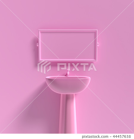 basin and mirror mock-up - Stock Illustration [44457638] - PIXTA