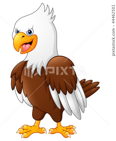 Vector illustration of Cartoon funny eagle - Stock Illustration ...