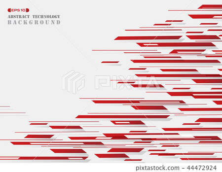 Red pattern technology stripe lines background. - Stock Illustration ...