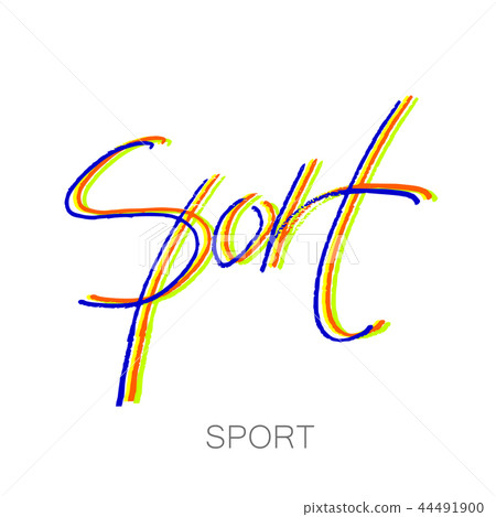 sport lettering template - Stock Illustration [44491900] - PIXTA