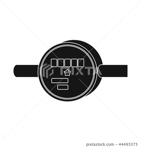 Water meter icon in black style isolated on... - Stock Illustration ...