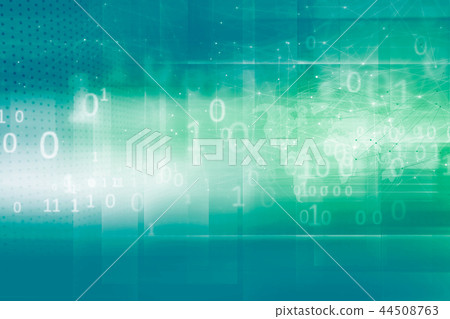 High technology screen with digital binary codes - Stock Illustration ...