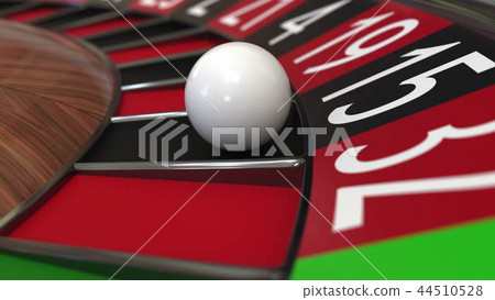 Casino roulette wheel ball hits 15 fifteen... - Stock Illustration ...