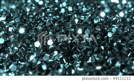 Shiny cyan crystals 3D rendering - Stock Illustration [44511212] - PIXTA