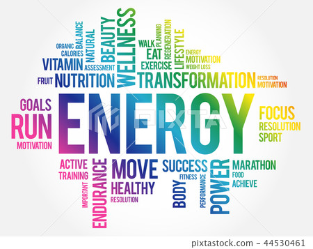 ENERGY word cloud collage, fitness - Stock Illustration [44530461] - PIXTA