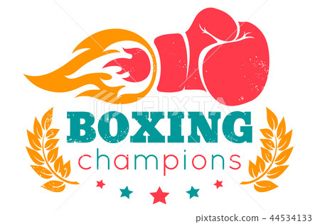 Retro logo for a boxing - Stock Illustration [44534133] - PIXTA