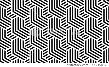Abstract geometric pattern with stripes, lines. - Stock Illustration ...
