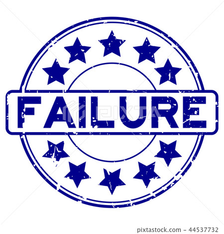 Grunge blue failure word round rubber seal stamp-插圖素材 [44537732] - PIXTA圖庫