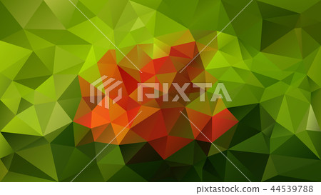 polygonal rectangle background fall green red - Stock Illustration ...