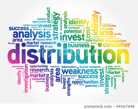 Distribution word cloud collage - Stock Illustration [44567946] - PIXTA