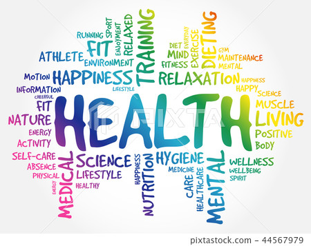 HEALTH word cloud collage - Stock Illustration [44567979] - PIXTA