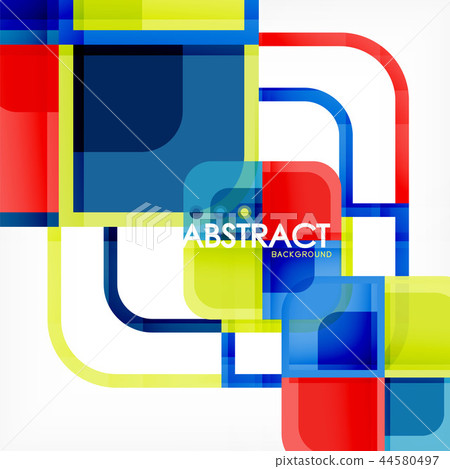 Abstract background, square shapes geometric... - Stock Illustration ...