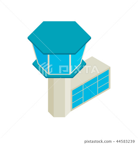 Control tower airport isometric 3d icon - Stock Illustration [44583239 ...