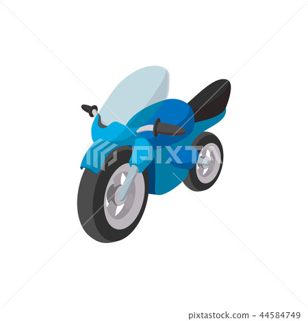 Motorcycle blue cartoon icon - Stock Illustration [44584749] - PIXTA