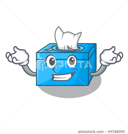 Grinning cartoon tissue box in the restaurant - Stock Illustration ...