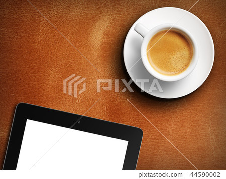 tablet white screen similar to ipad display and...-插圖素材 [44590002 ...